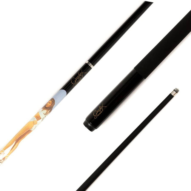 The Beautiful Graphite Grafex Model Cue - 2-piece, 9mm tip – Billiard Shop